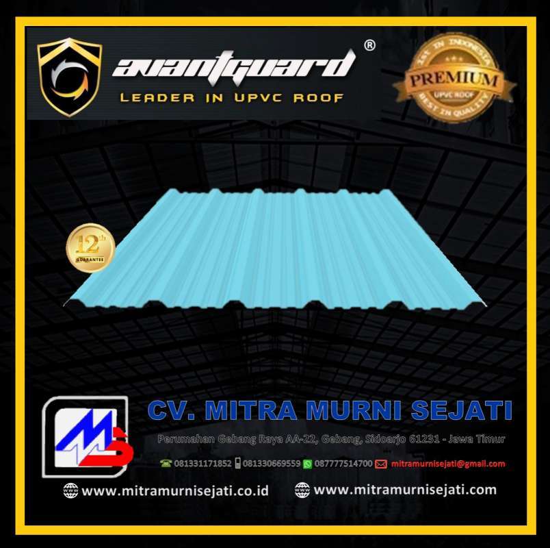 Jual Jual Atap UPVC Avantguard Translite ( Semi Transparan ) panjang 3 meter di Seller Mitra ...
