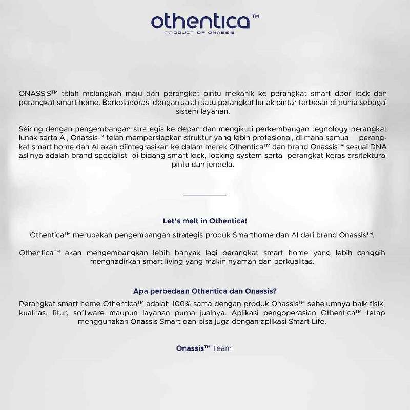 Promo Onassis Smart Bundling Smart Lock K6 Pro Wifi & Othentica Cctv ...