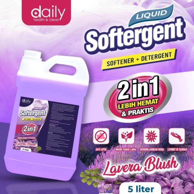 Jual Softergent 2in1 - Daily Deterjen + Softener Harum Laundry 5 Liter ...