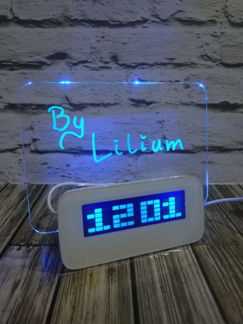 Promo Jam Digital - Clock Led Digital Memo Board + Spidol Diskon 33% Di ...