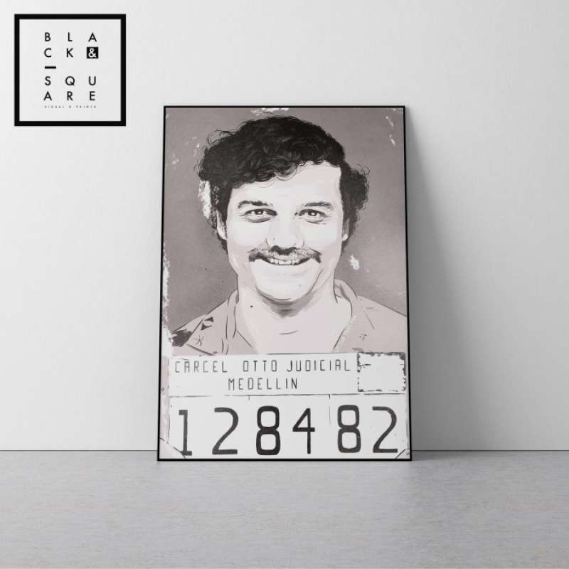 Promo Pablo Escobar - Narcos Series Poster + Borderless Frame A2 Diskon ...