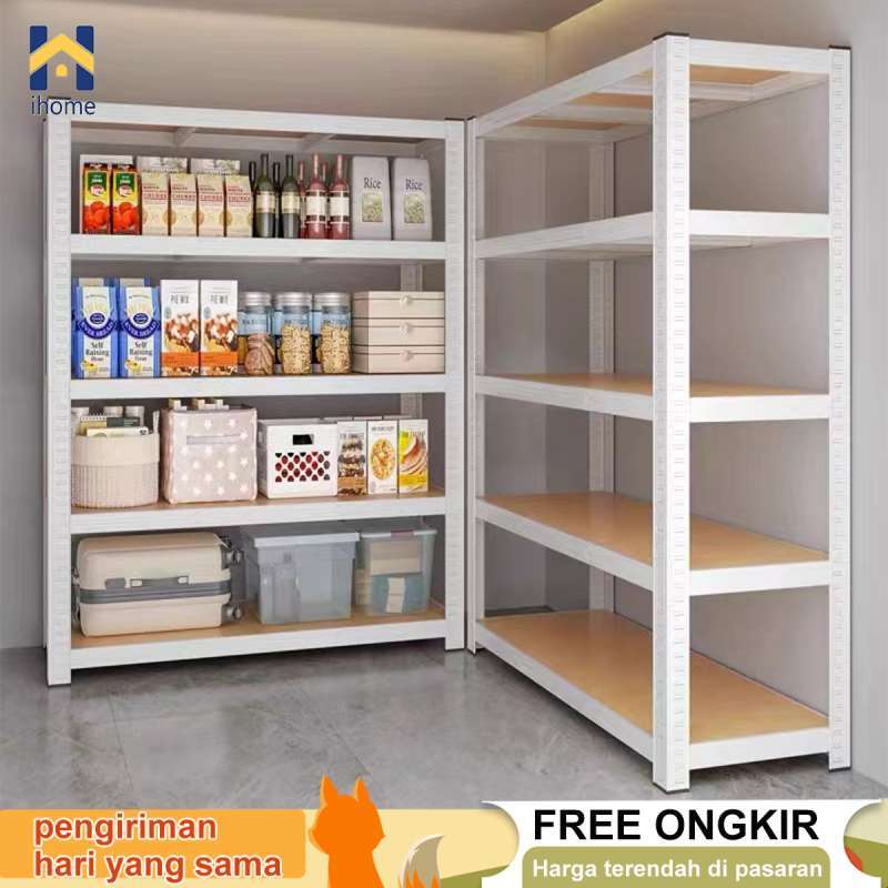 Promo ihRak Besi Siku 5 Susun Rak Gudang - ⬛Hitam-5L-120*40*180 Diskon ...