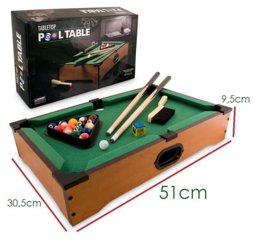 Jual Mainan Meja Billiard Mini Kayu Desktop Mini Billiard Pool Table ...