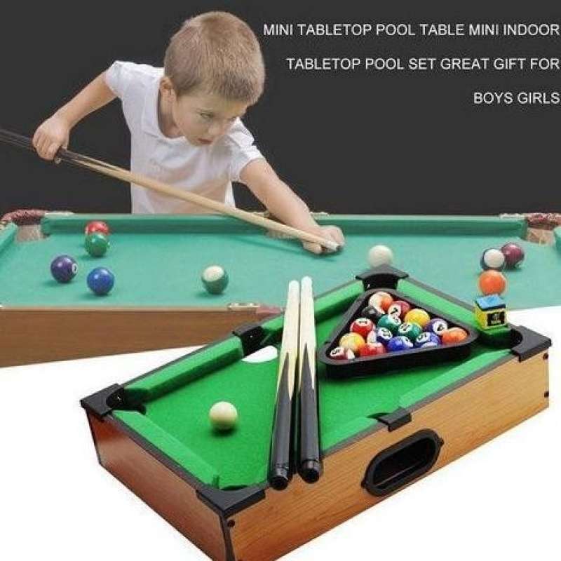 Jual Mainan Meja Billiard Mini Kayu Desktop Mini Billiard Pool Table ...