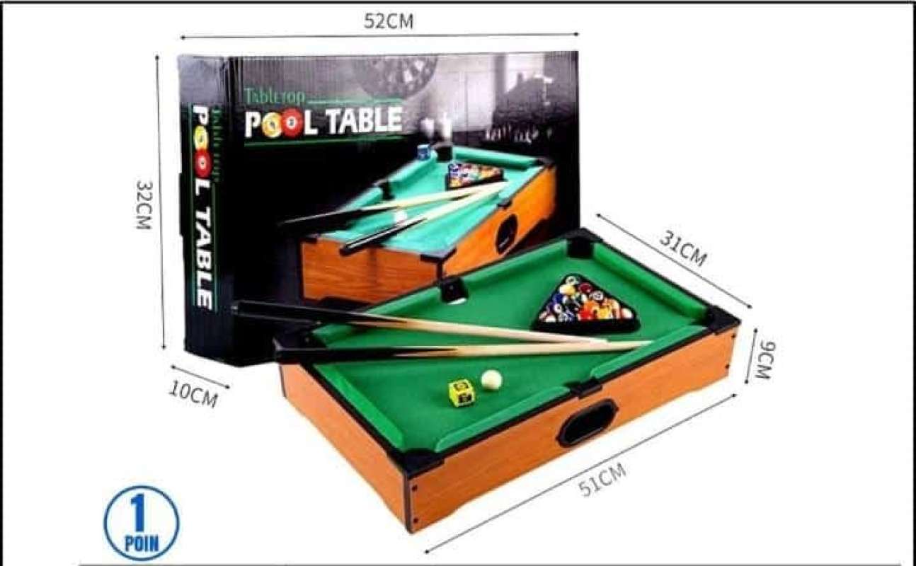 Jual Mainan Meja Billiard Mini Kayu Desktop Mini Billiard Pool Table ...