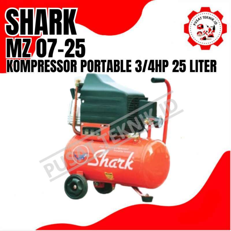 Jual KOMPRESSOR SHARK MZ0725 KOMPRESSOR ANGIN PORTABLE SHARK MZ 0725 3 ...