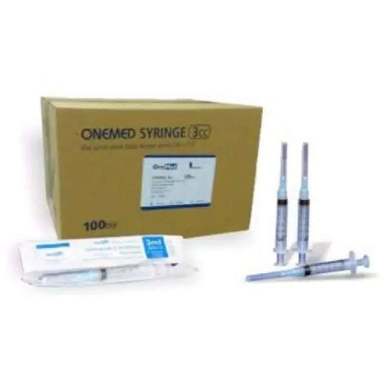 Promo Syringe 3cc Onemed Disposable Syringe 3ml Diskon 33% Di Seller ...