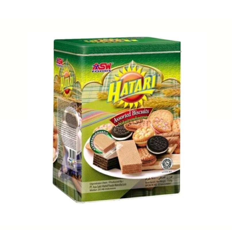 Jual Biskuit Kaleng Hatari Assorted Kaleng Segi di Seller chintachink ...