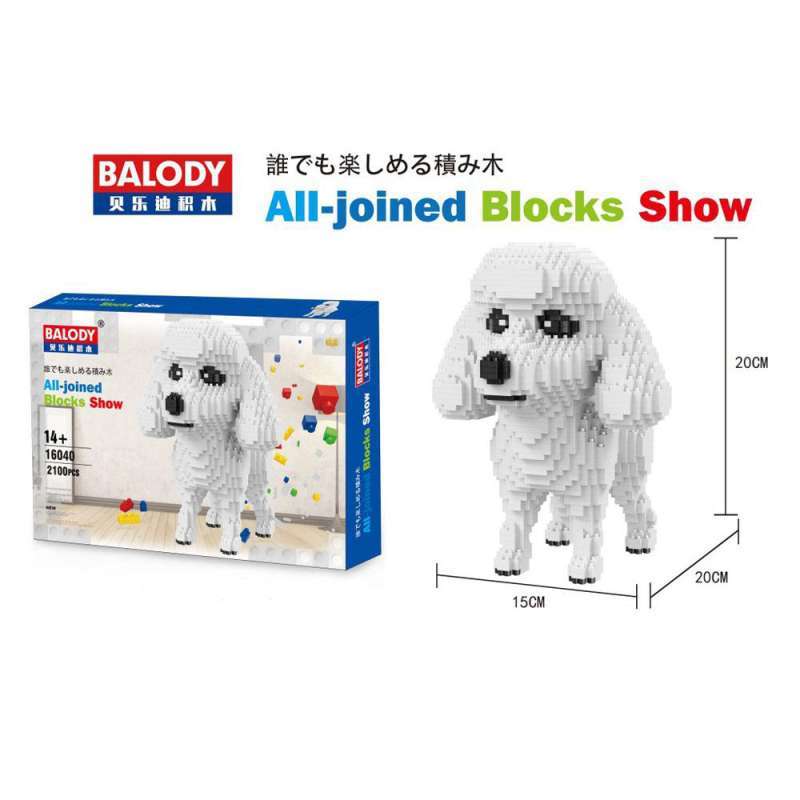 Promo BALODY 16040 Dog Series | DIY Brick Block Mainan Balok Building ...