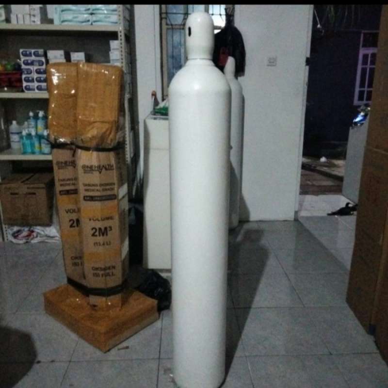 Promo Tabung Oksigen 6m3/ 40 Liter Full Isi Oxygen - Medis Putih - Biru Diskon 33% di Seller ...