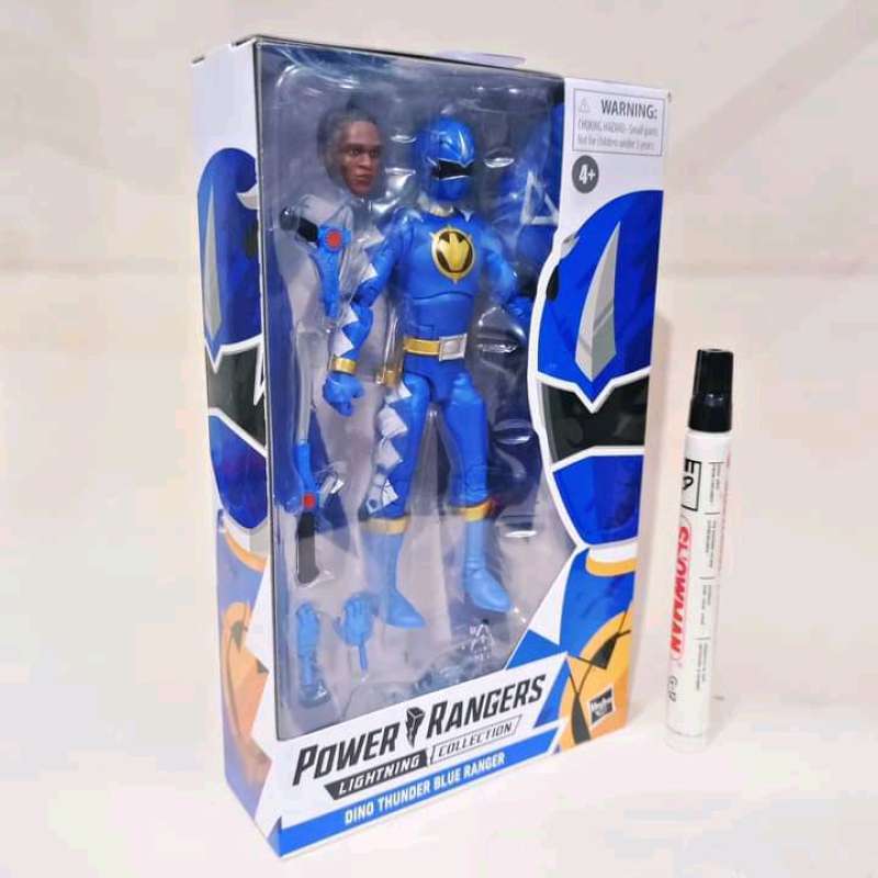 Jual mainan action figure power rangers dino thunder blue ranger power ...