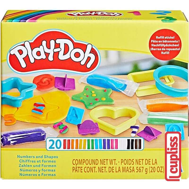 Jual Play Doh Numbers And Shapes Hasbro F9818 Playdoh Di Seller Cupliss ...