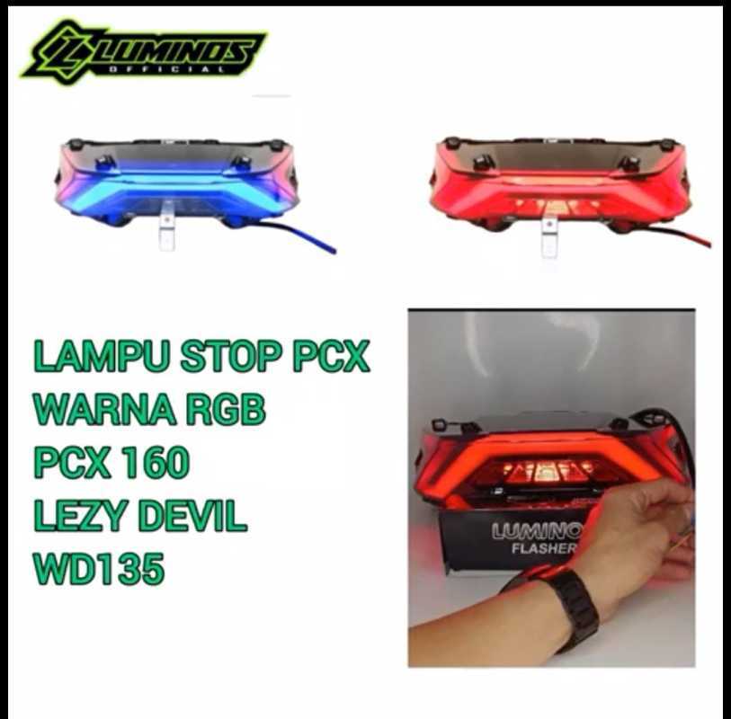 Jual LAMPU STOP PCX 160 LAMPU REM VARIASI BELAKANG STOPLAMP PCX 160 NEW ...