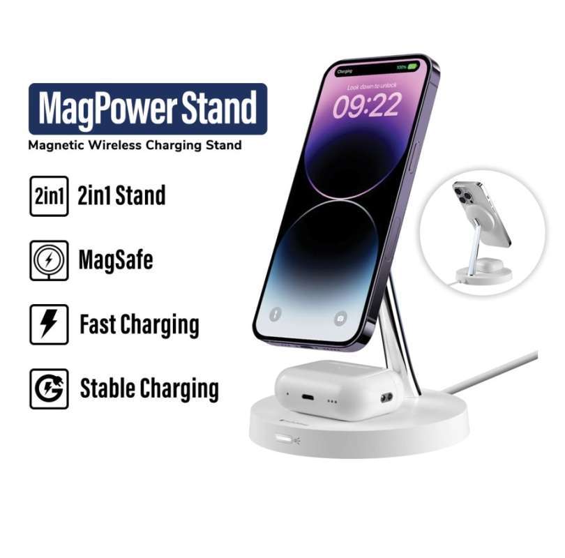 Promo Magnetic Wireless Charging Switcheasy Magpower 2 In 1 Stand Dock ...