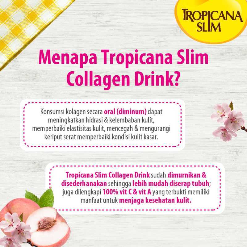Promo Tropicana Slim Collagen Shot Peach Blossom 190ml (24 Pcs) Diskon ...