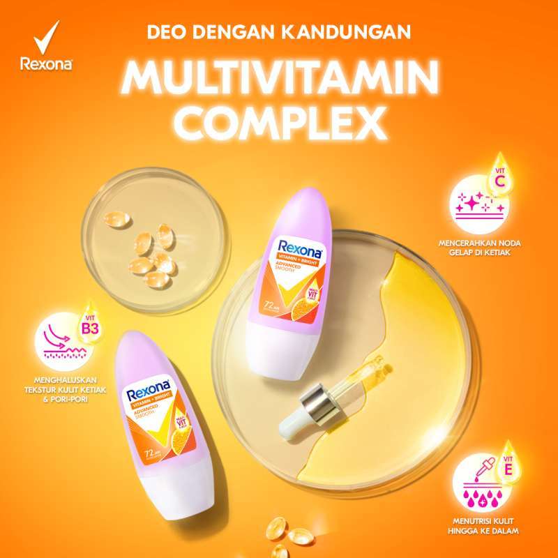 Promo Rexona Women Advanced Smooth Roll-on Deodorant [45 Ml] Diskon 3% ...