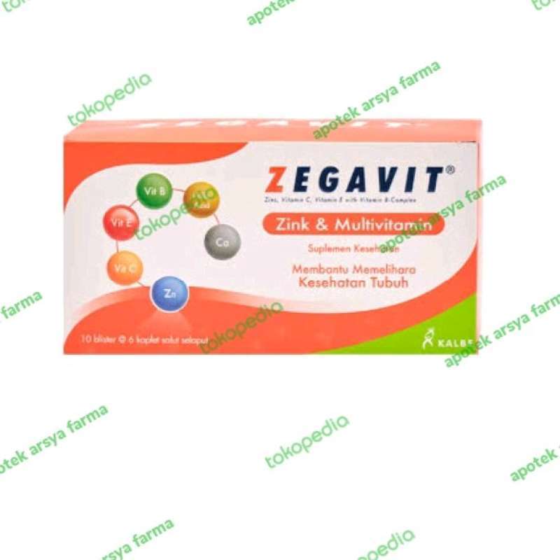 Promo Zegafit Multivitamin Dan Zink 1 Box Diskon 33% Di Seller Honey ...