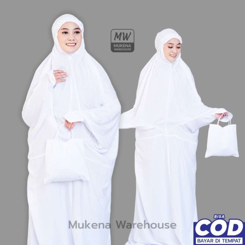 Jual Mukena Bali Terusan Putih Polos Dewasa Di Seller Flexzone ...