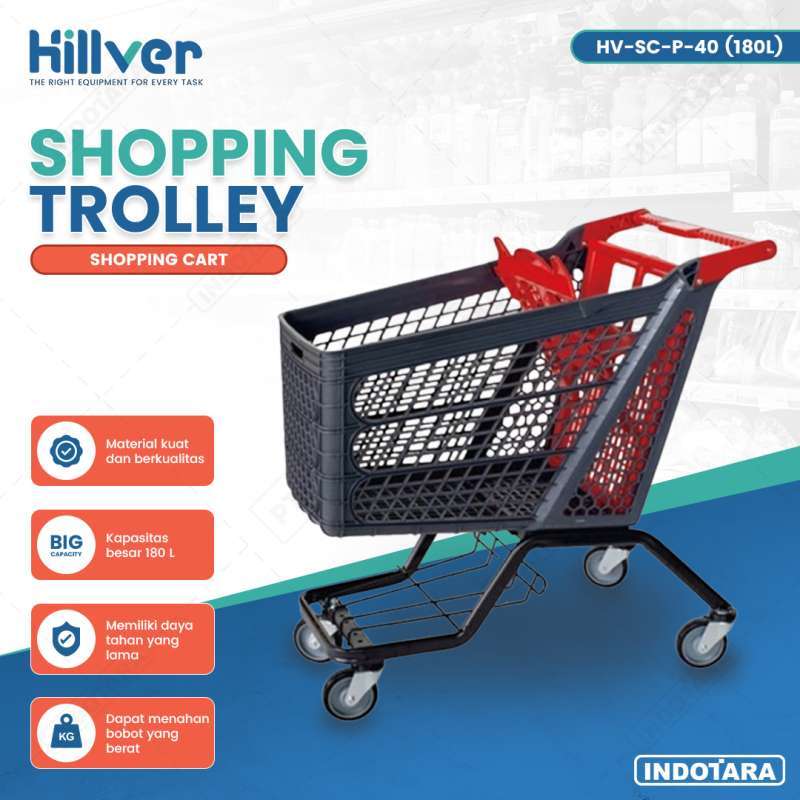 Jual Trolley Belanja Troli Supermarket 180 Liter Hillver Di Seller Pt ...
