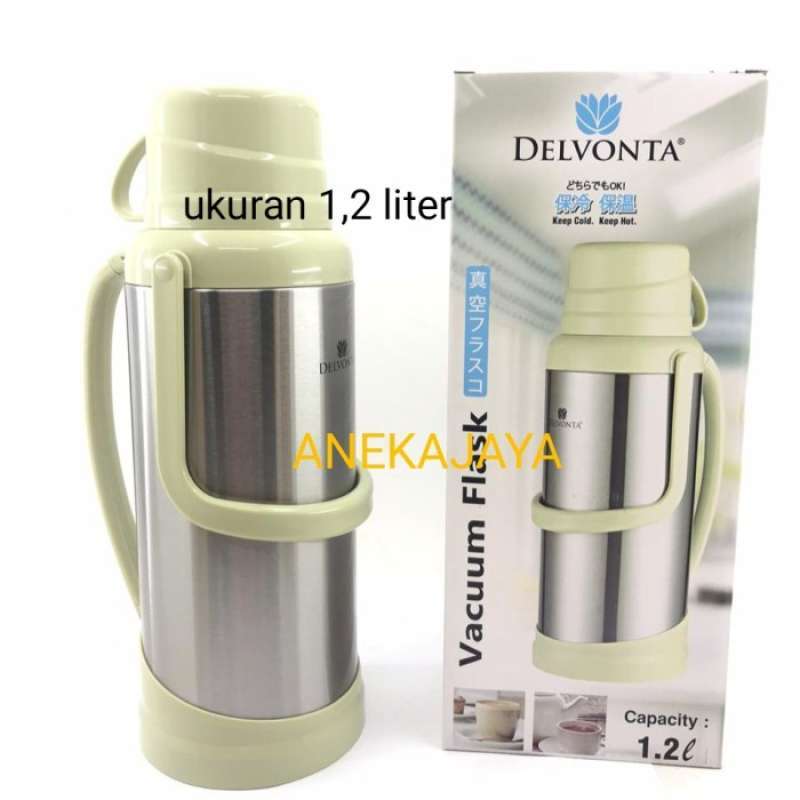 Promo Sale Termos Air Panas / Delvonta Vacuum Flask Uk 1,2 Lt, 2 Lt New - 2 Liter Diskon 32% Di ...