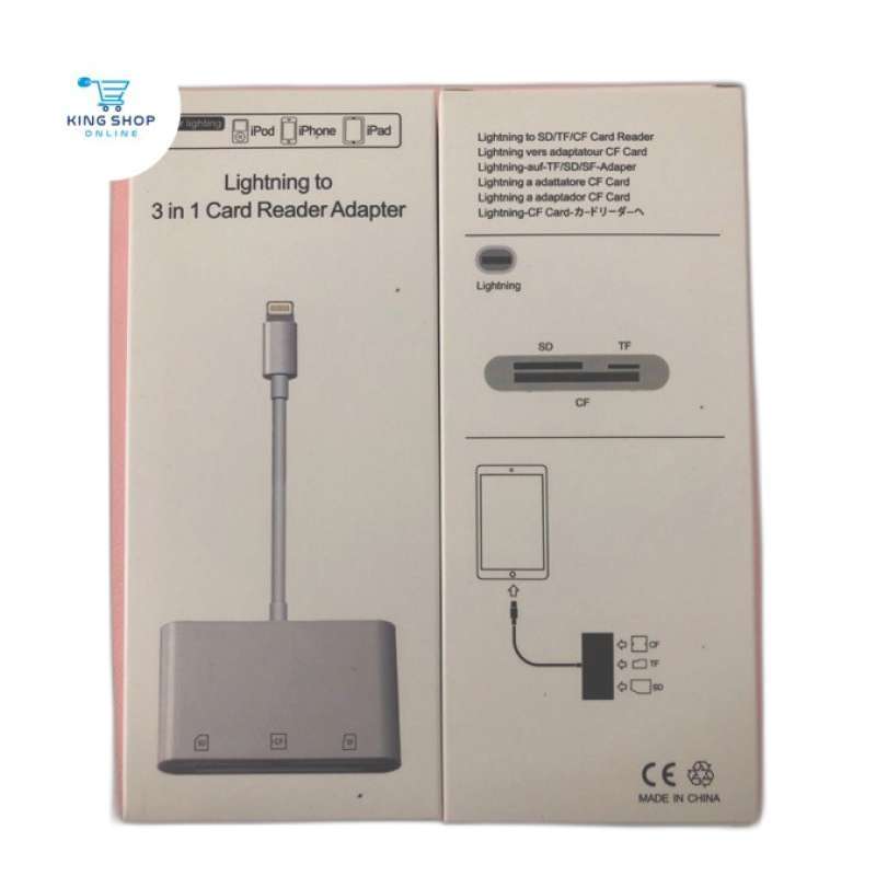 Promo Apple Lightning To All In 1 Card Reader Adapter Diskon 9% Di ...