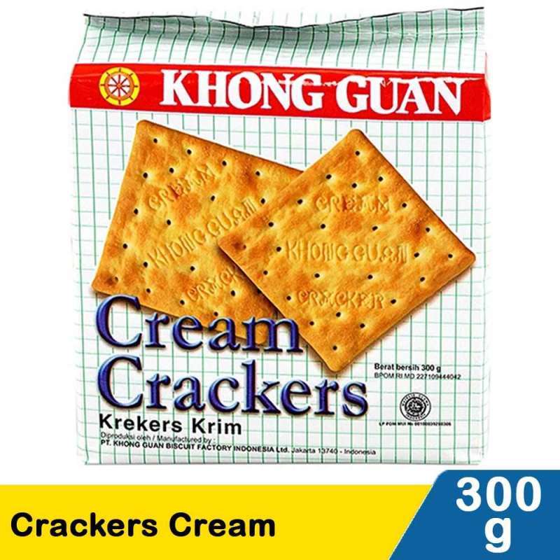 Jual Khong Guan Crackers Varian Cream Krekers Krim / Saltcheese Regular ...