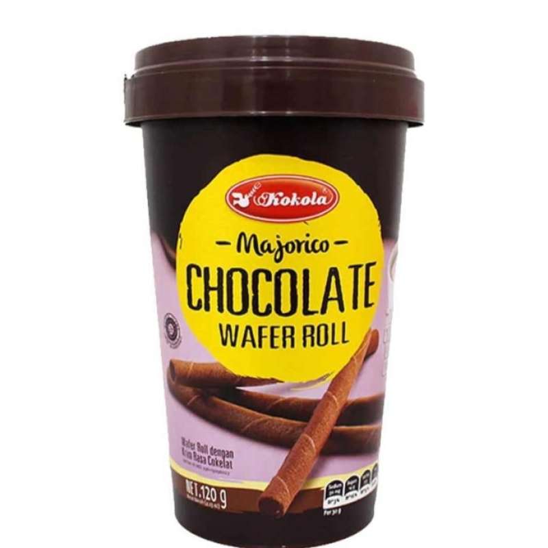 Jual Kokola Majorico Chocolate Wafer Roll Biskuit Dengan Krim Rasa ...
