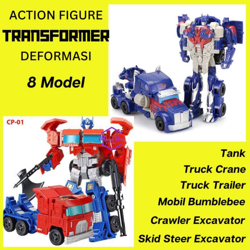 Jual Mobil Robot Kuning Transformer Truck Crane Original Harga Termurah ...