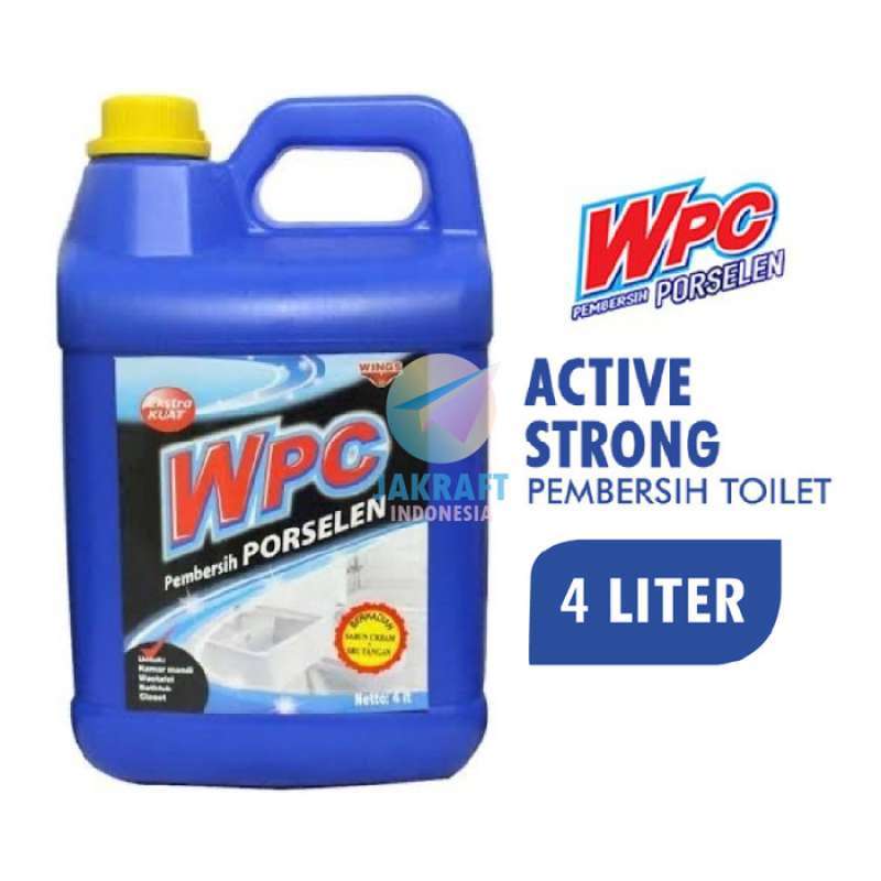 Promo Wpc Cairan Pembersih Poselen Toilet & Kamar Mandi 4 Liter Jerigen Diskon 33% Di Seller ...
