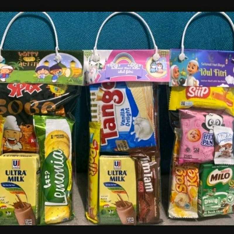 Jual Paket Snack Lebaran Anak/hamper Idul Fitri Anak/ Thr Anak Di ...