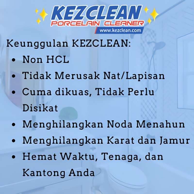 Jual Pembersih Keramik Porclean Jamur Kaca Kamar Mandi 1l Kezclean Di ...