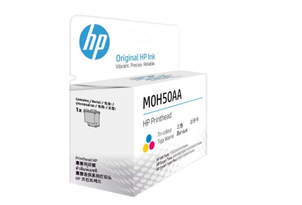 Jual Hp Ink Black (moh51aa) Tri-color (moh50aa) Replacement Printhead ...