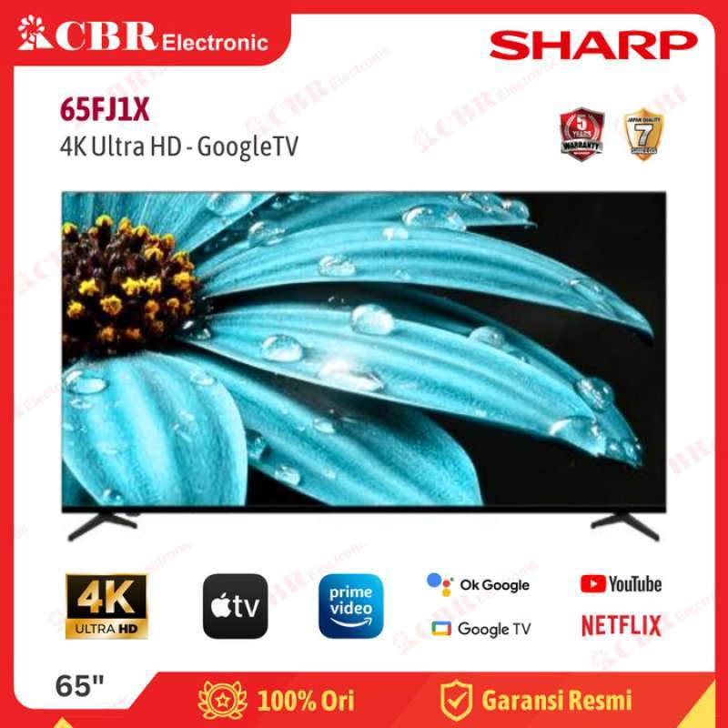 Jual Tv Sharp 65 Inch Led 65fj1x (4k Uhd-googletv) Di Seller Cbr Elektronik Batam - Lubuk Baja ...