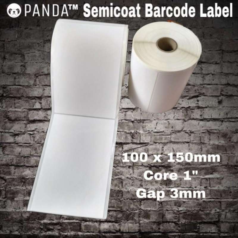 Jual Label Sticker Barcode 100x150mm Semicoated (10x15cm 375pcs Core 1 ...