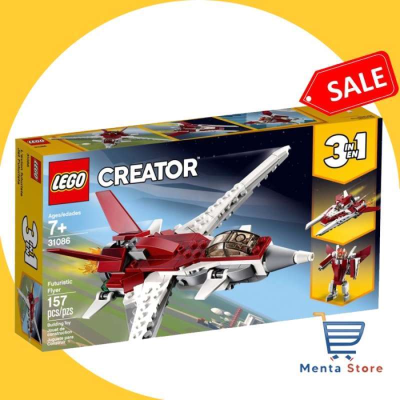 Promo Lego Creator 31086 Futuristic Flyer Jet Engine Pesawat Space Toy ...