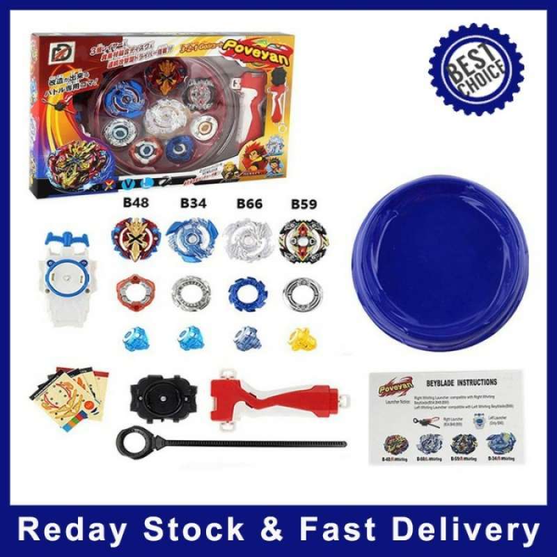 Promo Gangsing Bayblade Beyblade Burst Set Besi Metal Grip Launcher ...