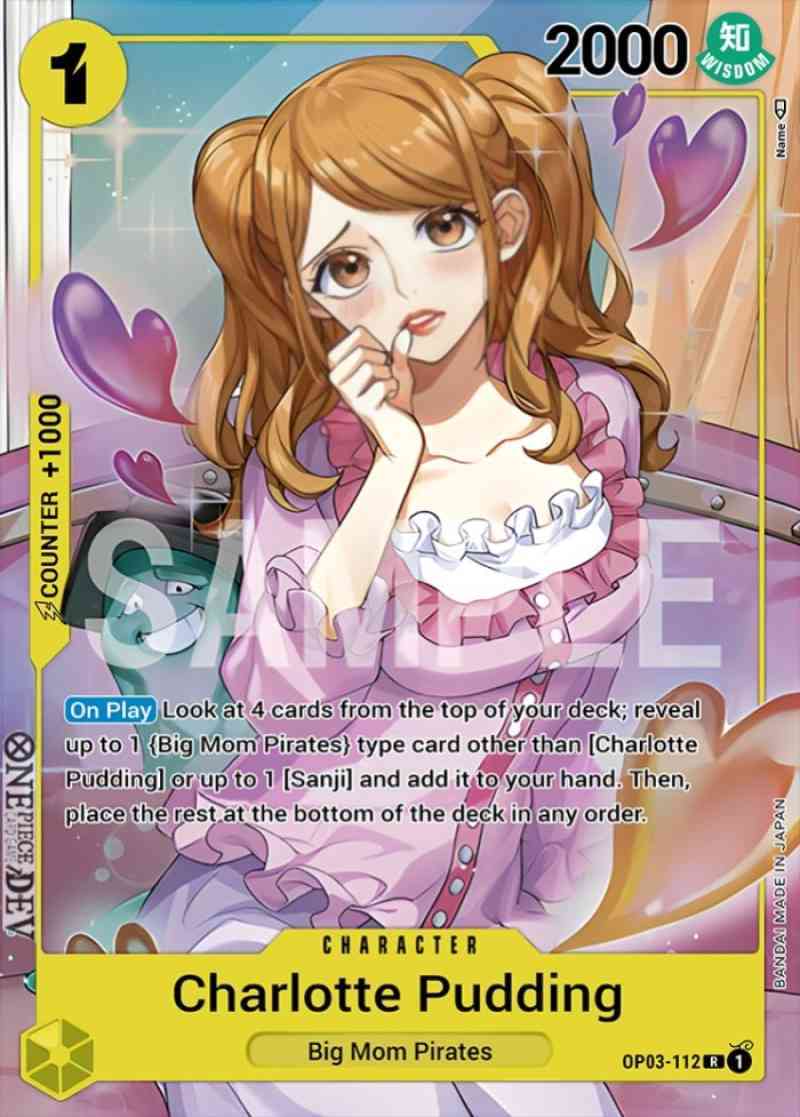 Promo Op03 | Charlotte Pudding | Parallel Sr | One Piece Tcg | Jap ...