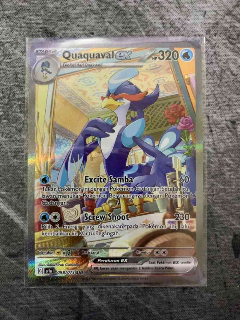 Promo Quaquaval Ex Sar Sv1a Hantaman Triplet Kartu Pokemon Tcg Indonesia Diskon 23% Di Seller ...