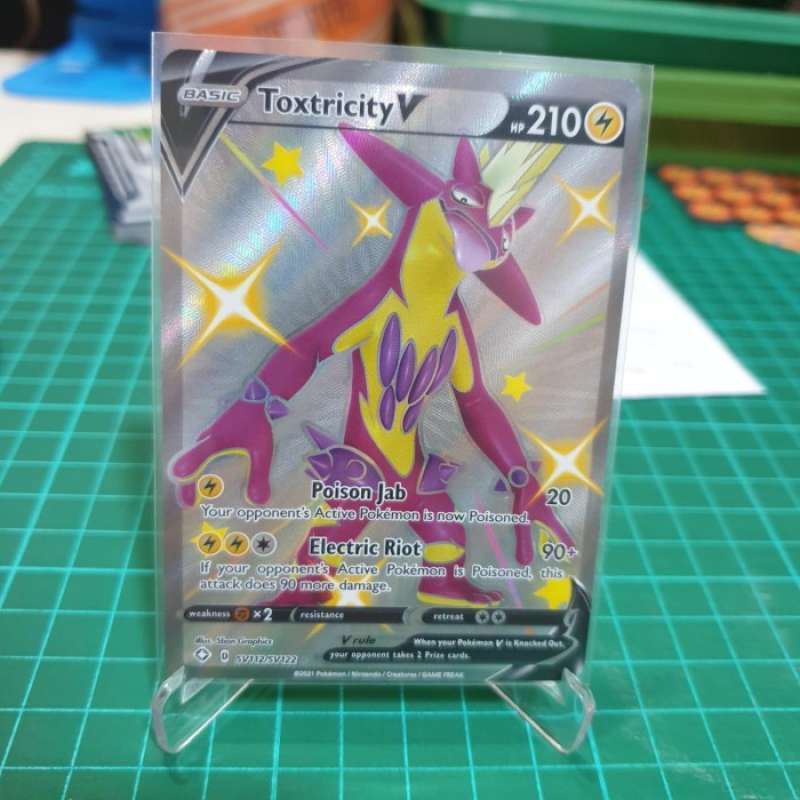 Promo Pokemon Tcg English - Pokemon Shining Fates Toxtricity V Diskon ...
