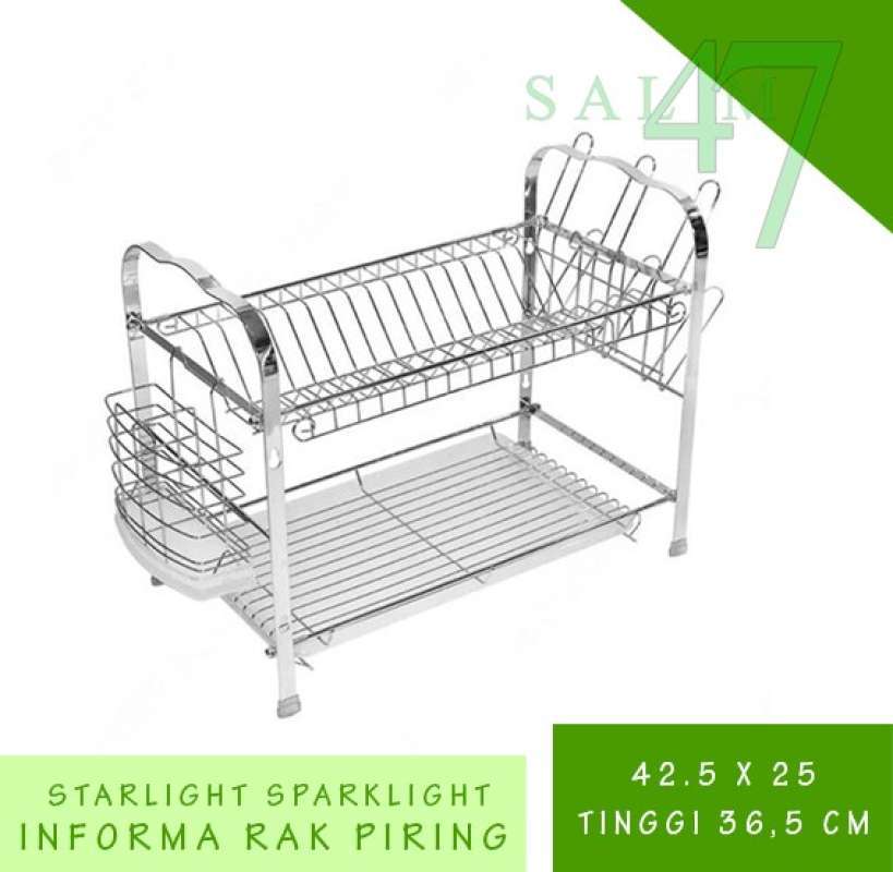 Promo Rak Piring Informa Starlight Rak Piring 2 Tingkat / Rak Piring ...