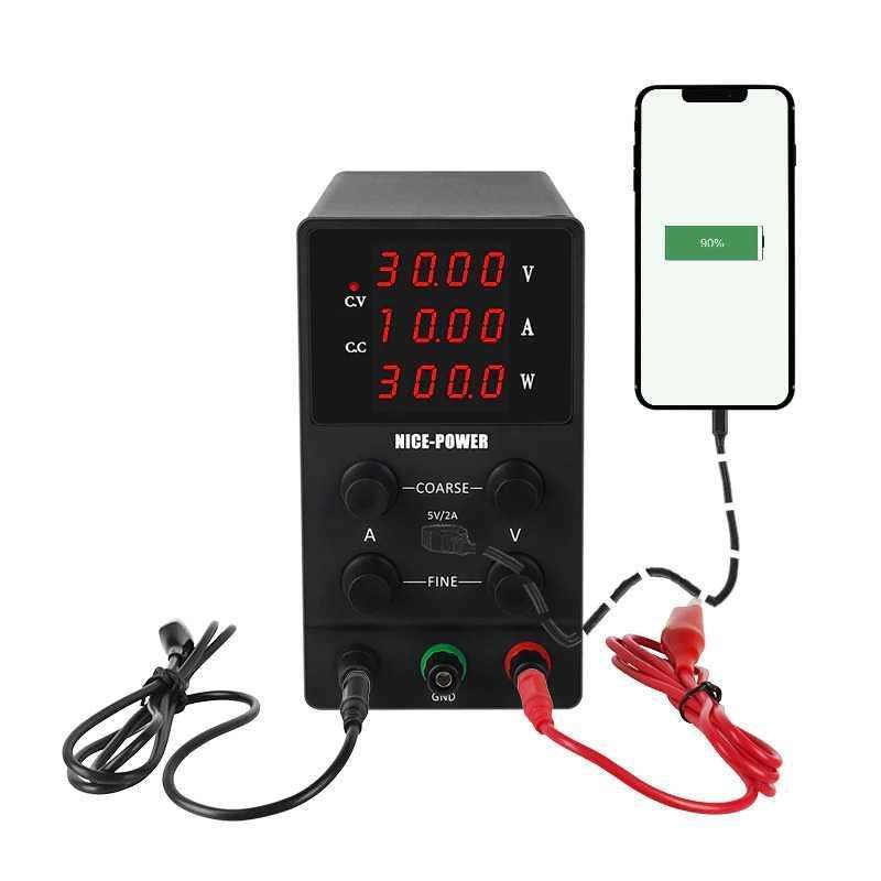 Jual Nice-power Adjustable Dc Power Supply Bench Voltage Regulator 30v 10a Sps3010 Powersupply ...