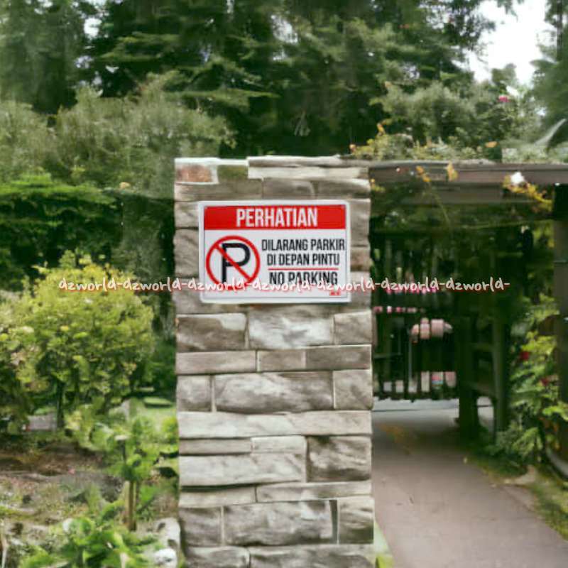 Jual Krisbow Sticker 30cm Anodized Acrilic Dilarang Parkir Didepan ...