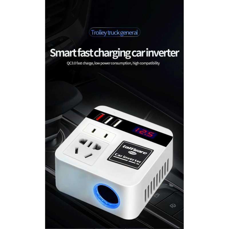Jual Car Power Inverter Konverter Usb Charging 12/24v 100w Ea851 ...