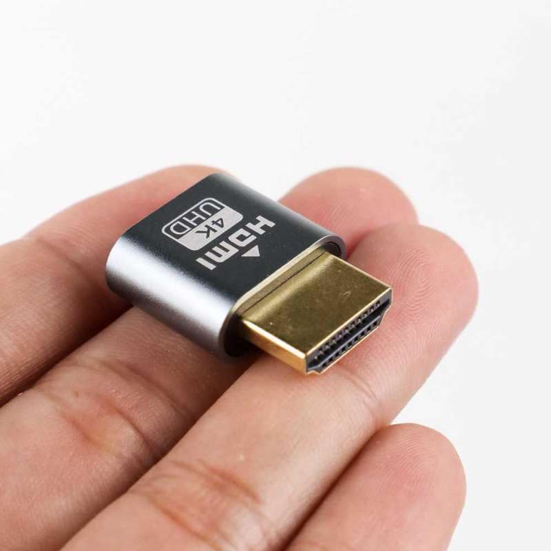 Jual Dzst Plug Hdmi Virtual Dummy Port Adapter Mining 1.4 Ddc Edid 4k Uhd Dz025 Kabel Konverter ...