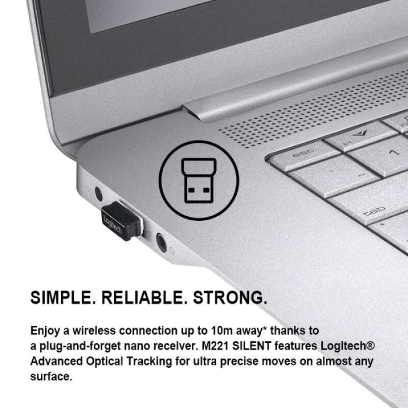 Jual Logitech M220 M221 Mouse Wireless Silent Click 2.4ghz Usb Portable ...