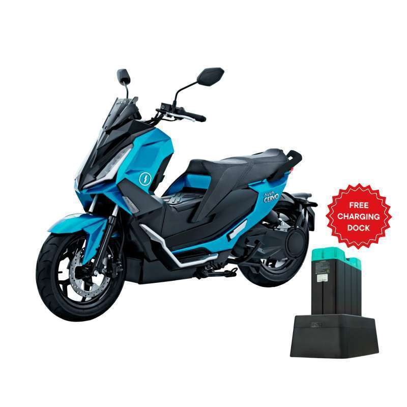 Jual Alva Cervo 2 Batteries Sepeda Motor Listrik Free Charging Dock ...
