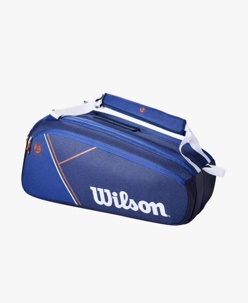 Promo Tas Tenis Wilson Super Tour Roland Garros 9 Pack Tennis Bag Ori ...