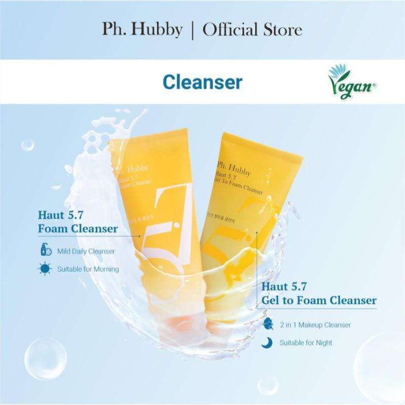 Jual Ph. Hubby Paket Bundling Foam Cleanser + Sunscreen - Gel To Foam ...