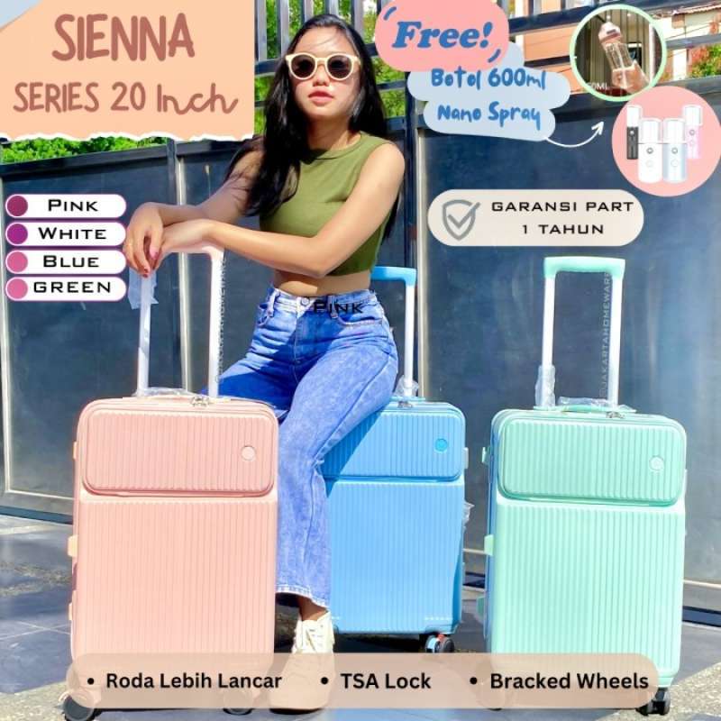 Promo Promo - Koper Travel Bagasi Kabin Zipper Alumunium Luggage ...