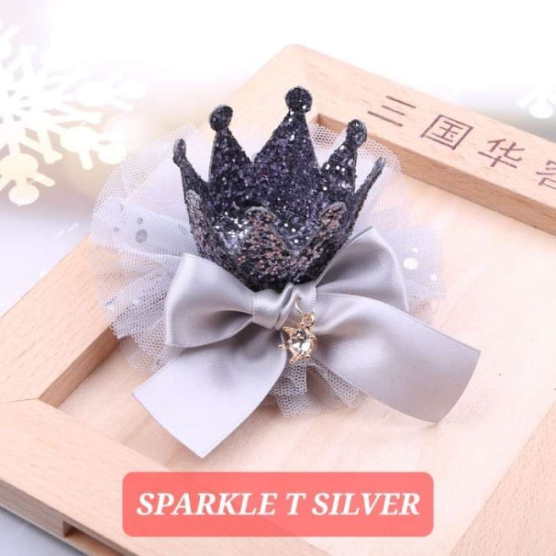 Promo Sparkle Tiara Clip Jepit Rambut Mahkota Pesta Princess Birthday ...